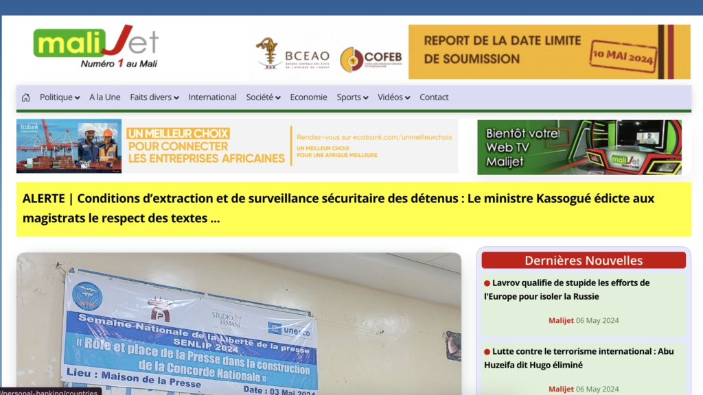 MaliJet : Le média malien incontournable